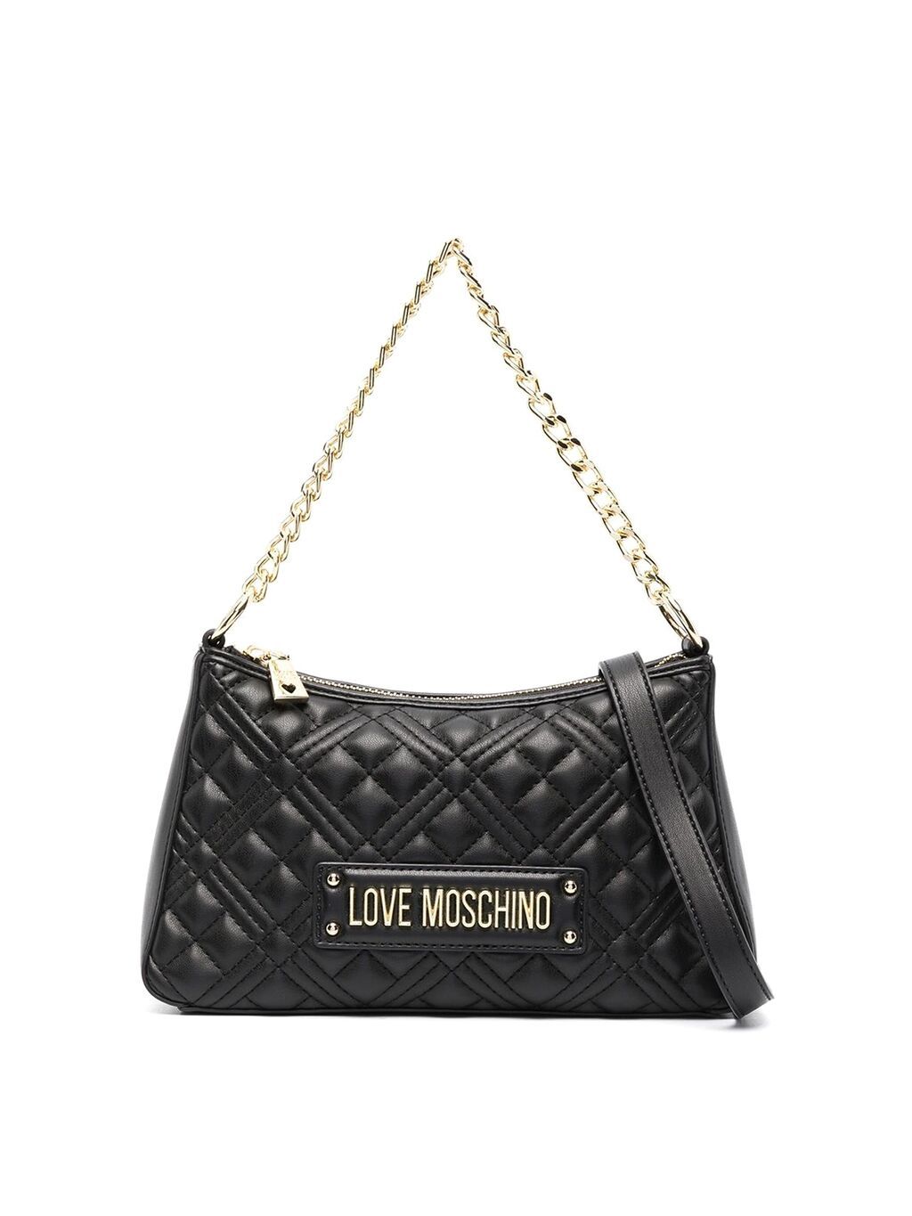 Love Moschino ženska torba preko ramena - Model: crna quilted torbica