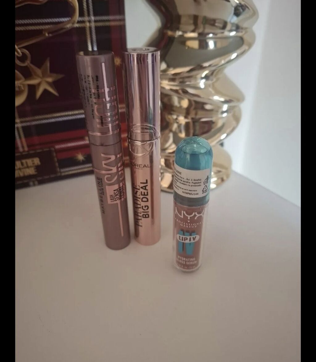 Set šminke za oči i usne – 3 proizvoda: - Maybelline Lash Sensational