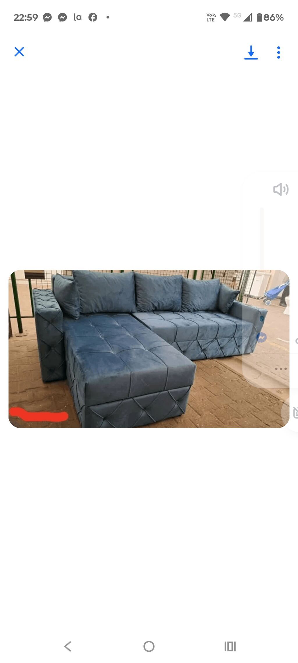 Ugaona garnitura DORA 250X160 Za spavanje kad se razvuce 215x130