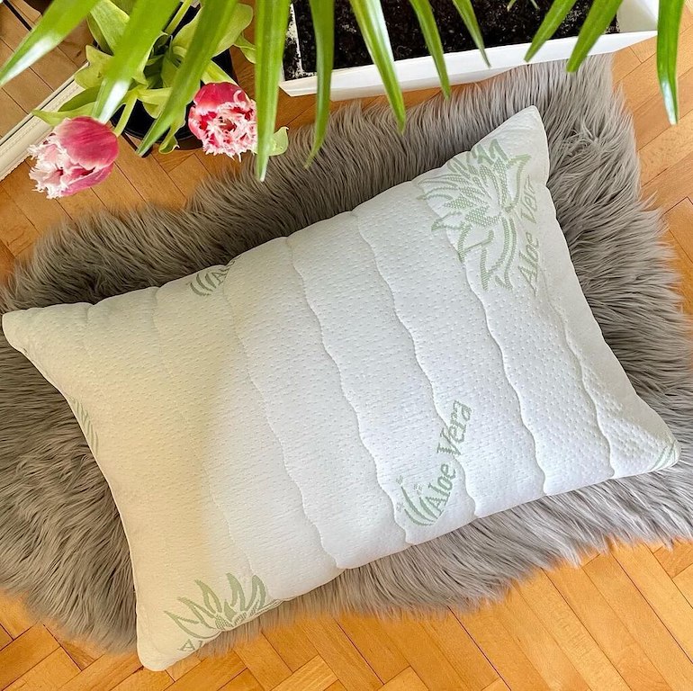 Jastuk sa navlakom Aloe Vera - Ergonomičan jastuk pravougaonog
