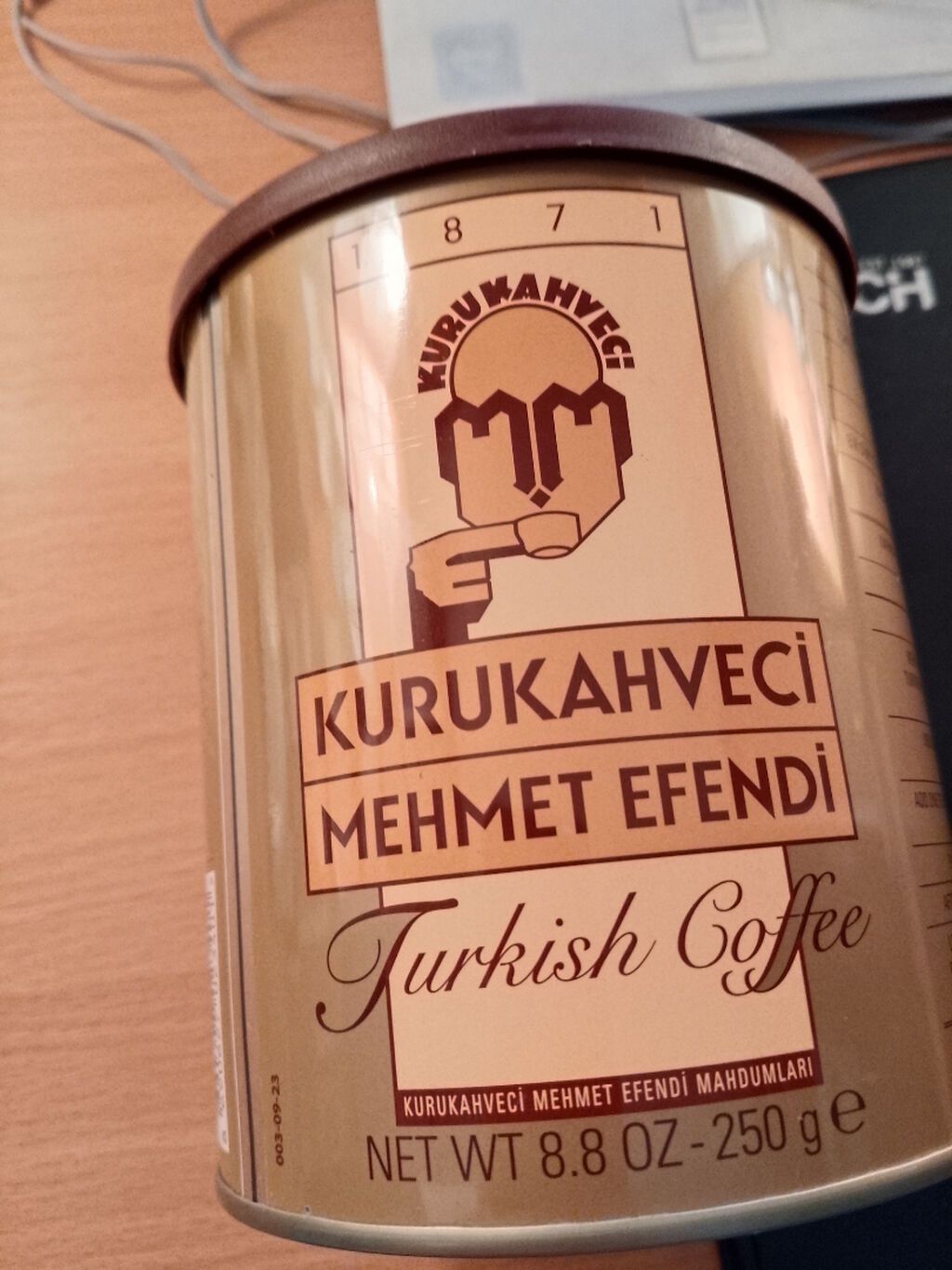 Metalna kutija od kafe Turkish Coffee 250g. Metalna kutija za kafu, i