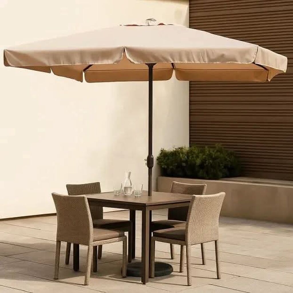 Četvrtasti Suncobran 300x300cm - 8800 din Veliki suncobran za baštu