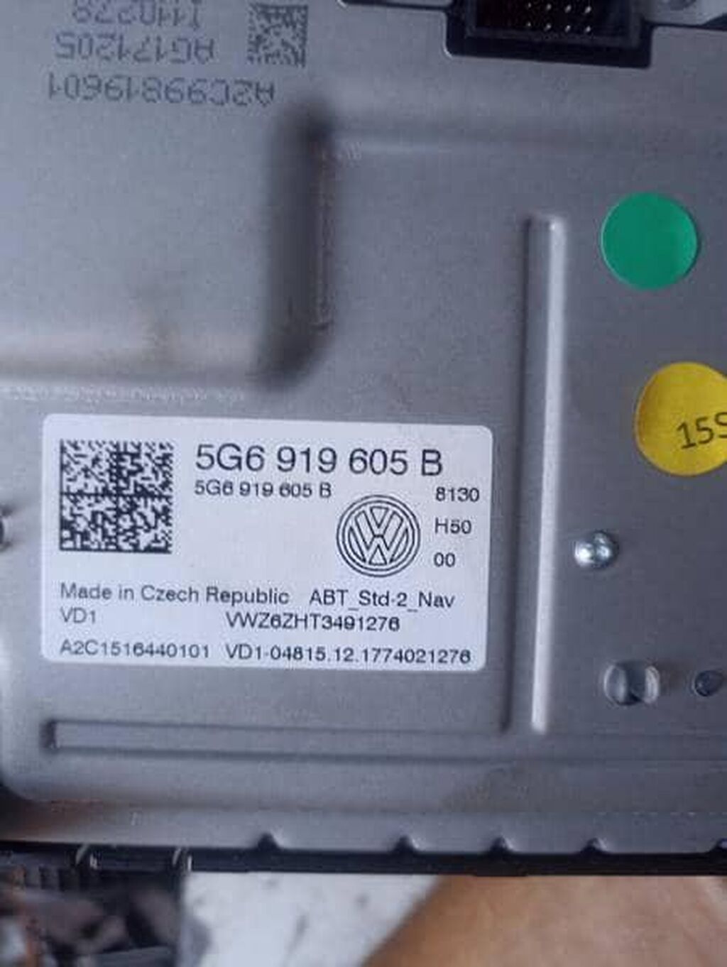 DISPLEJ NAVIGACIJE ZA VOLKSWAGEN GOLF 7 - 5G6 919605 B | GOLF 7 7.5
