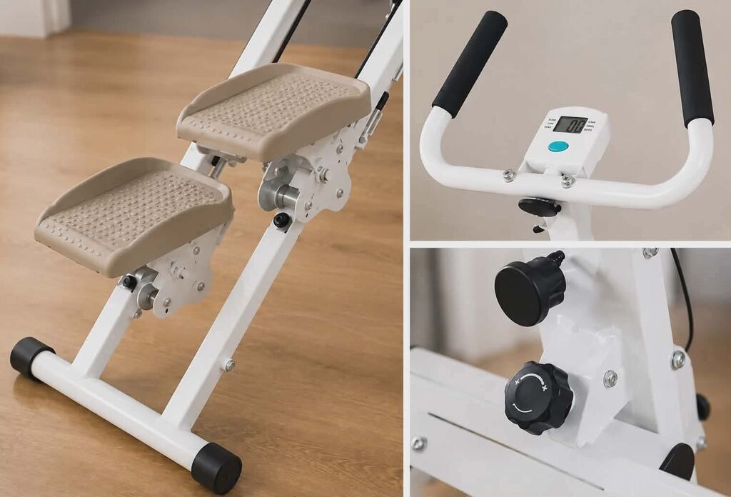 Stepper sprava za kućni trening sa ručkom i LCD brojačem - Kompaktan