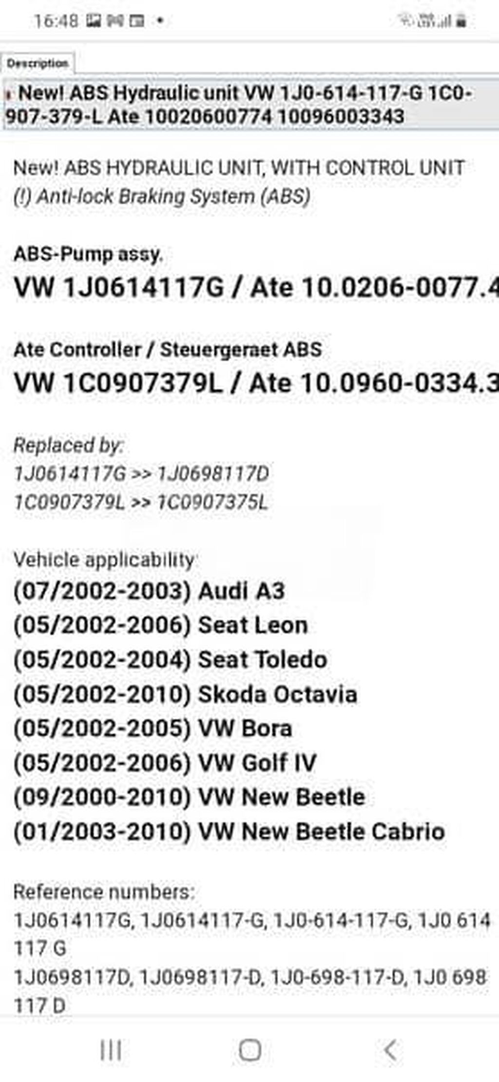 ABS CENTRALA ZA VOLKSWAGEN POLO OD 1999. DO 2006. GOD. | abs pumpa