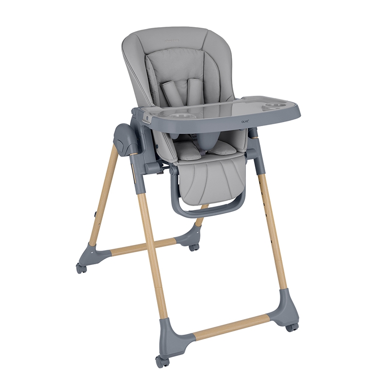 Kikka Boo Olive 2 Premium hranilica Wood Dekor Grey