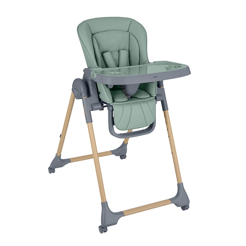 KIKKA BOO OLIVE 2 PREMIUM HRANILICA WOOD DEKOR MINT