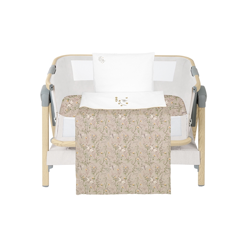 KIKKA BOO POSTELJINA ZA KOLEVKU (5 DELOVA) SECRET GARDEN BEIGE