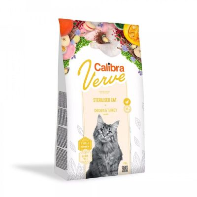 Calibra Cat Verve Grain Free Sterilisane Mačke Piletina & Ćuretina 3,5kg