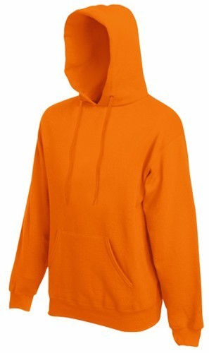 FRUIT OF THE LOOM, CLASSIC HOODED SWEAT, KLASIČNI MUŠKI DUKS SA KAPULJAČOM, NARANDŽASTA, S