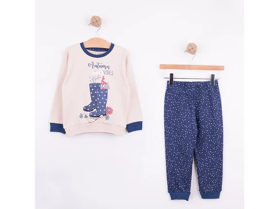 Just Kiddin Pidžama za devojčice Autumn vibes Jz22-6Pdž19 pamuk 92 98
