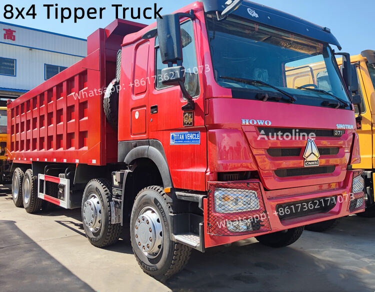 Howo Sinotruk 8x4 12 tyres euro 2 Used Dump Tipper Truck for Sale kiper