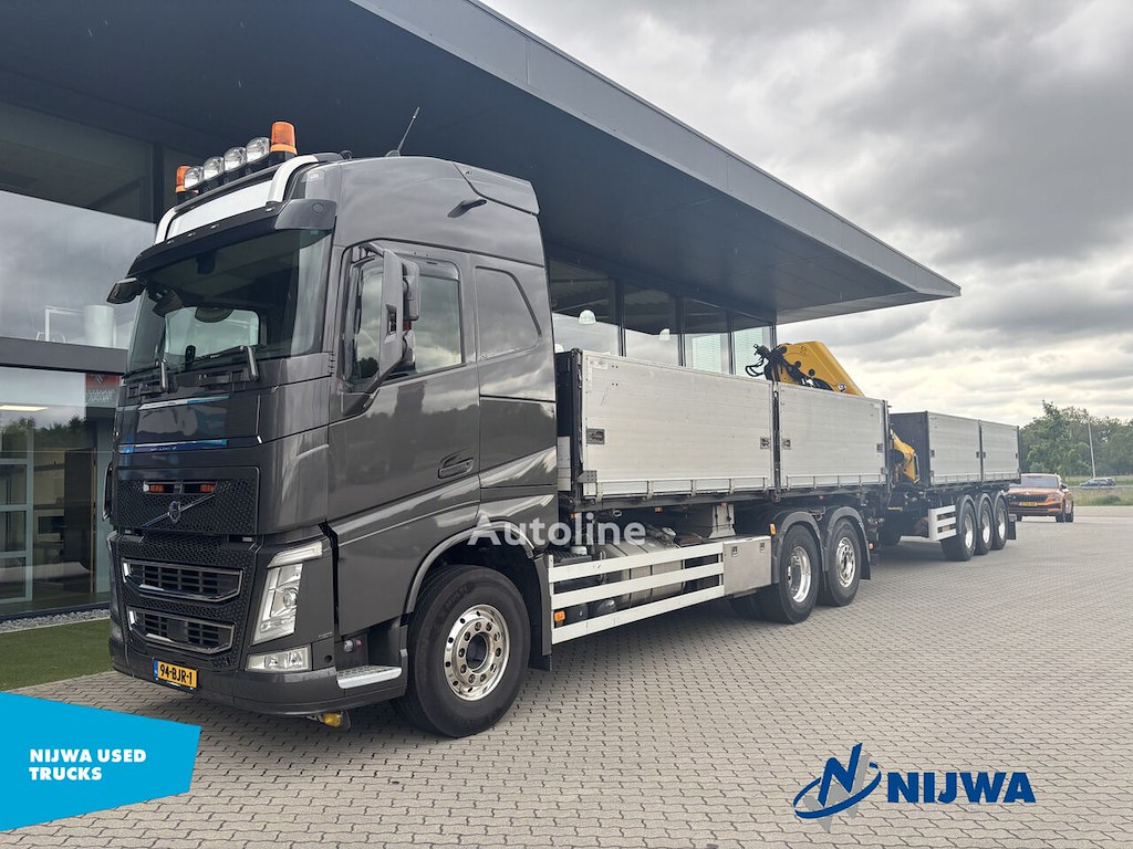 Volvo FH 500 6x2/4 HIAB X-HIPRO 192 E-2 I.C.M. KEMPF THKD-24 AANHANGER kiper + prikolica kiper