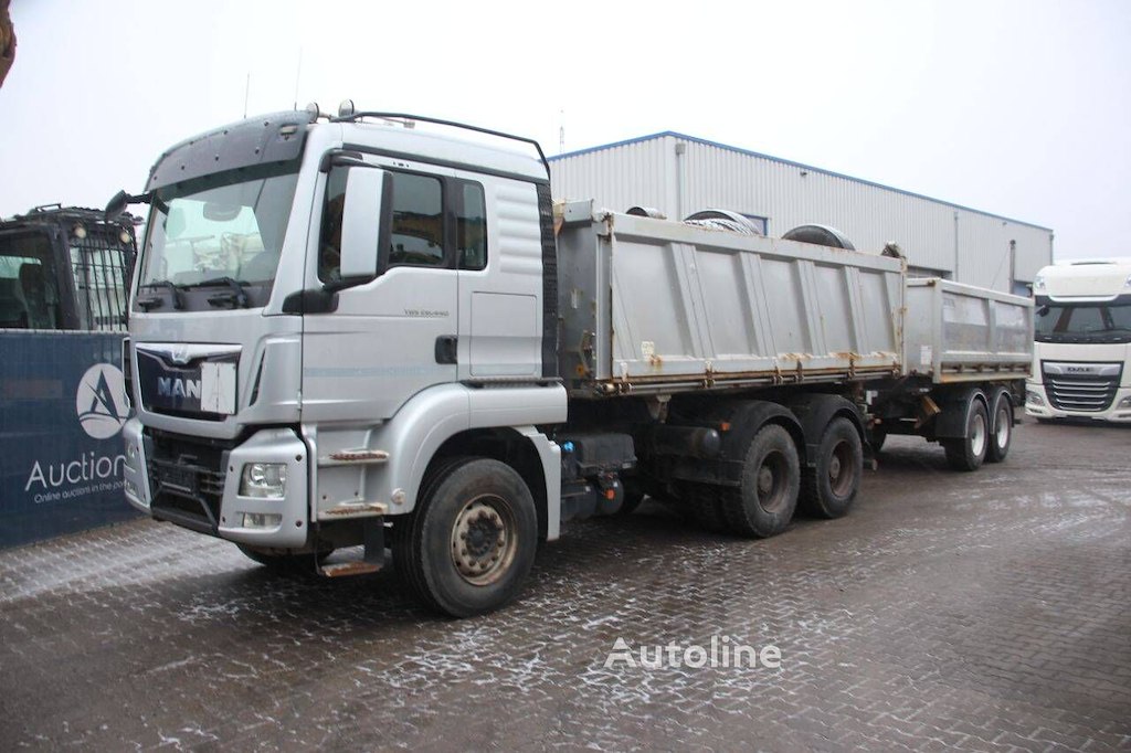 Prodaje se MAN TGS 26.440 6x4 kiper na aukciji + prikolica kiper