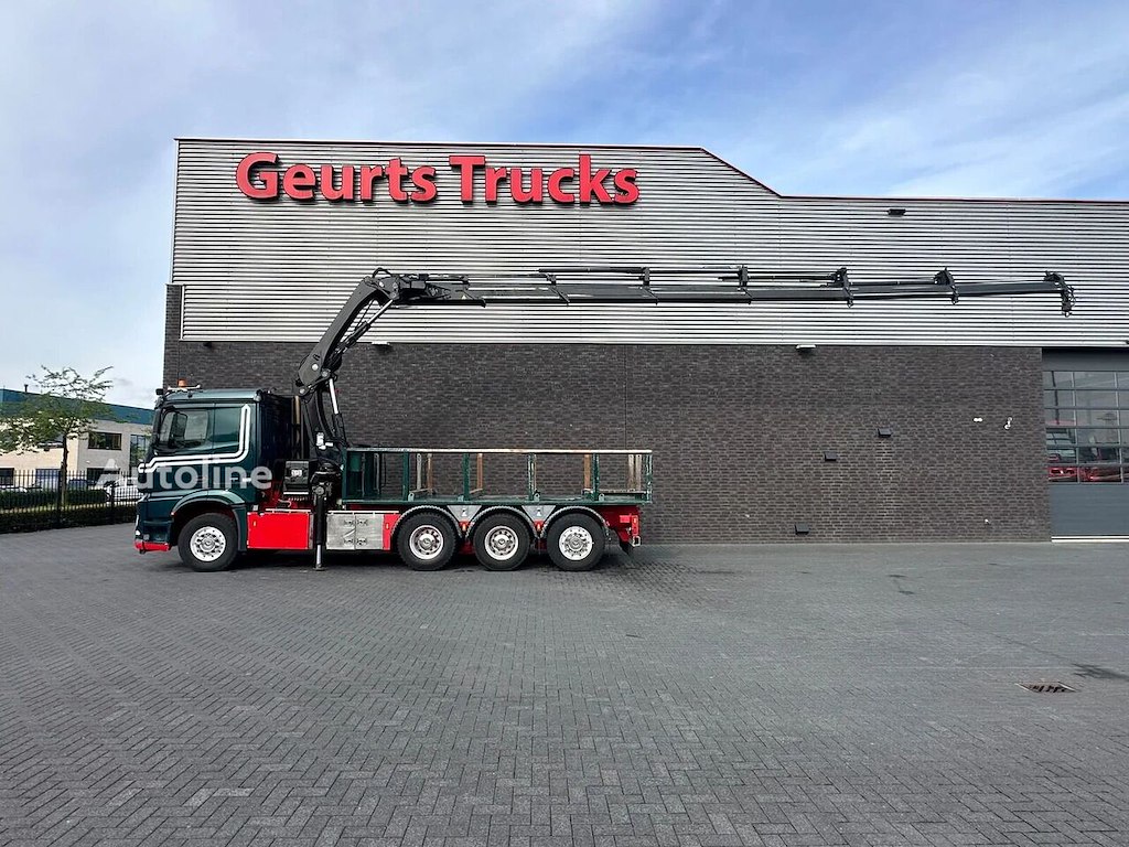 Mercedes-Benz Arocs 3251 8X4 TRIDEM + HIAB X-HIPRO 302 E-6 KRAAN/KRAN/CRANE/GR kamion s ravnom platformom