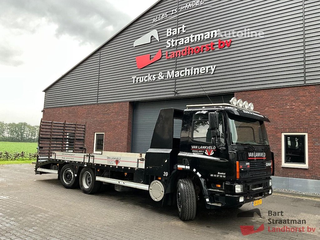 DAF AS 75.270 handgeschakelde 6x2 oprijwagen / machine transporter. kamion s ravnom platformom