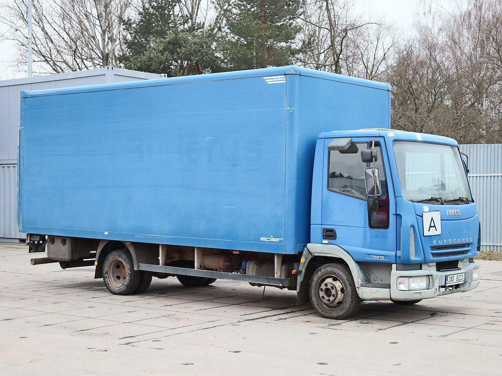 IVECO EUROCARGO ML 75E15, HYDRAULICKÉ ČELO SÖRENSEN, ADR, 14 PALET kamion furgon