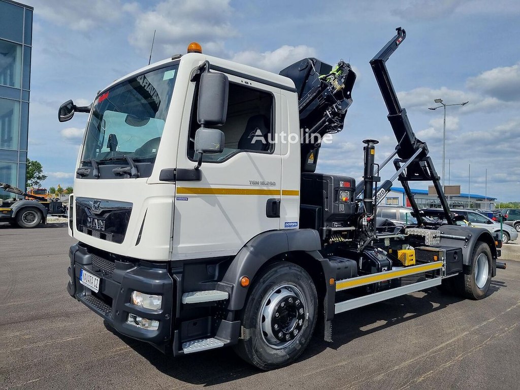 MAN TGM 18.290 HIAB 158 A KONTEJNER kamion rol kiper