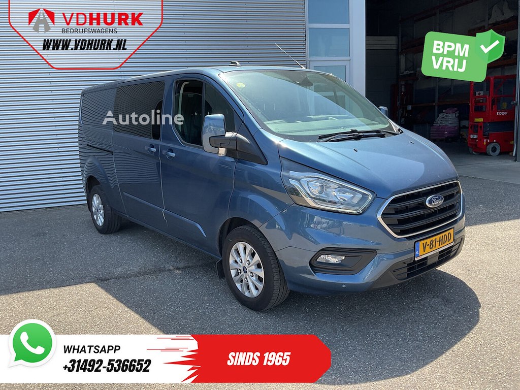 Ford Transit Custom 2.0 TDCI 170 pk Aut. L2 DC Dubbel Cabine 2xSchuif kombi minibus