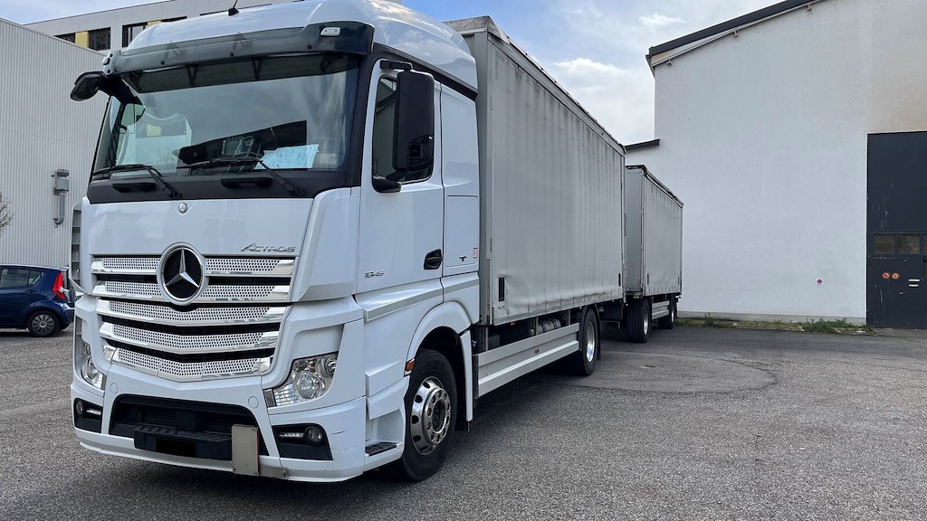 Mercedes-Benz Actros 1845 711 MB / tail lift / curtain side truck kamion sa klizna zavesa cerada