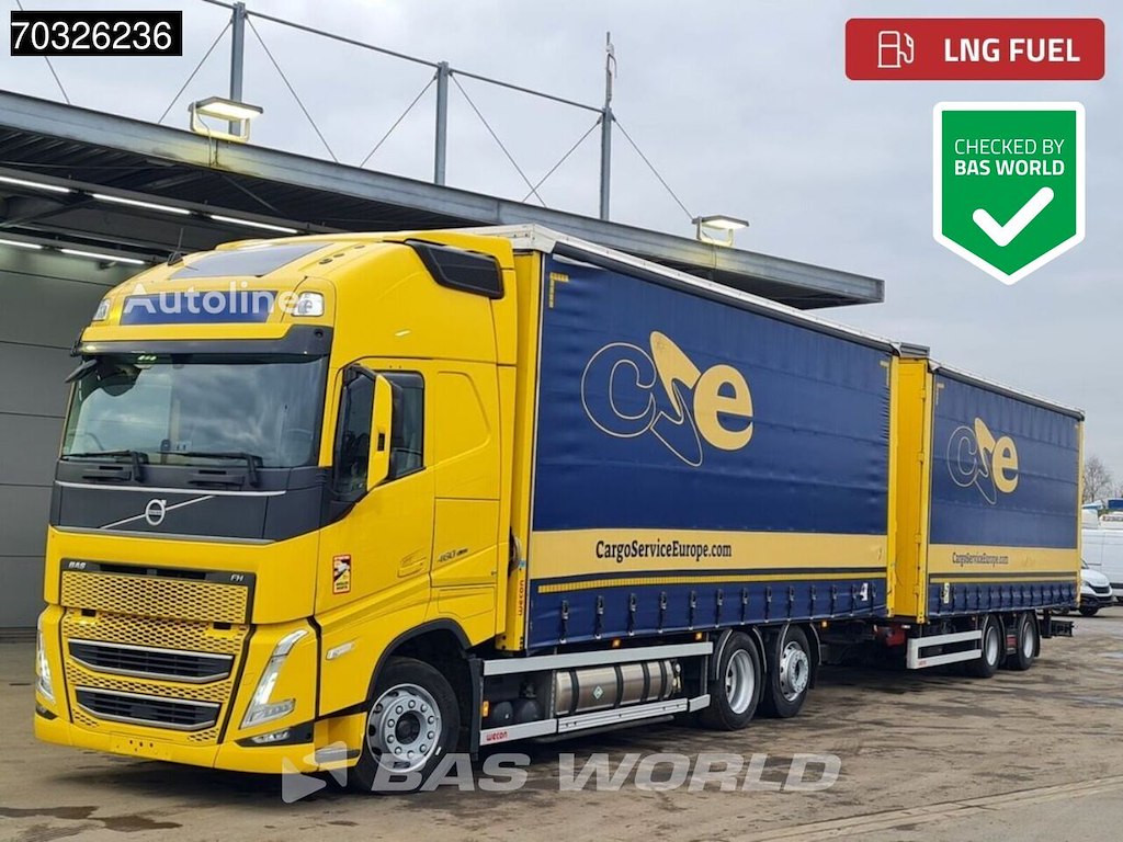 Volvo FH 460 6X2 LNG Engine Curtainsider Sliding roof I-Park Cool VEB+ kamion sa klizna zavesa cerada