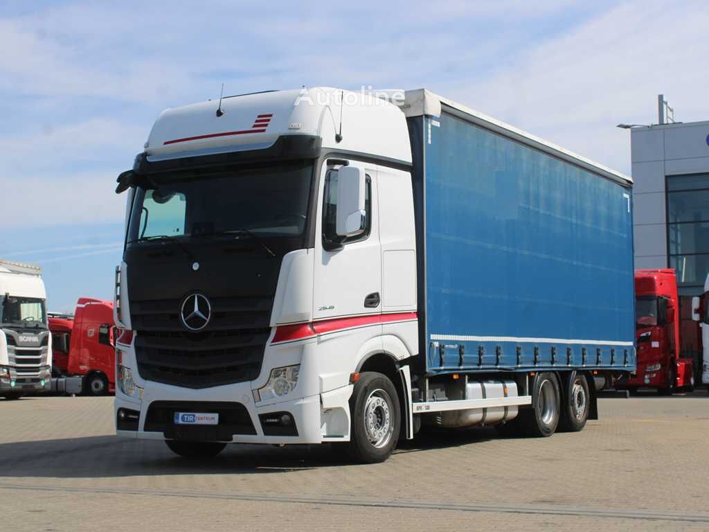 Mercedes-Benz Actros 2545, 6X2, EURO 6, INDEPENDENT AIR CONDITIONING kamion sa klizna zavesa cerada
