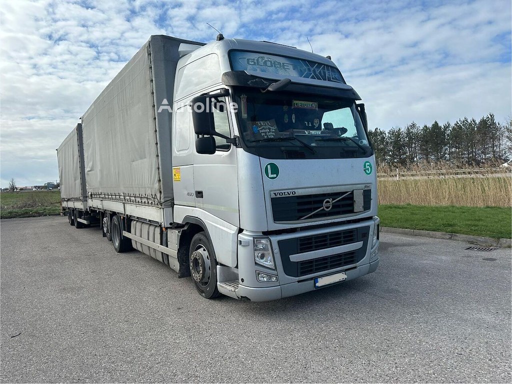 Novi Volvo FH 460 kamion sa klizna zavesa cerada + prikolica sa kliznom ceradom
