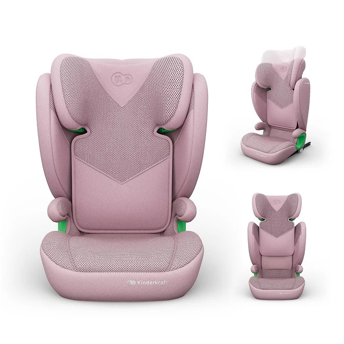 KINDERKRAFT AUTO SEDIŠTE JUNIOR FIX 2 PLUS I-Size 100-150cm PINK