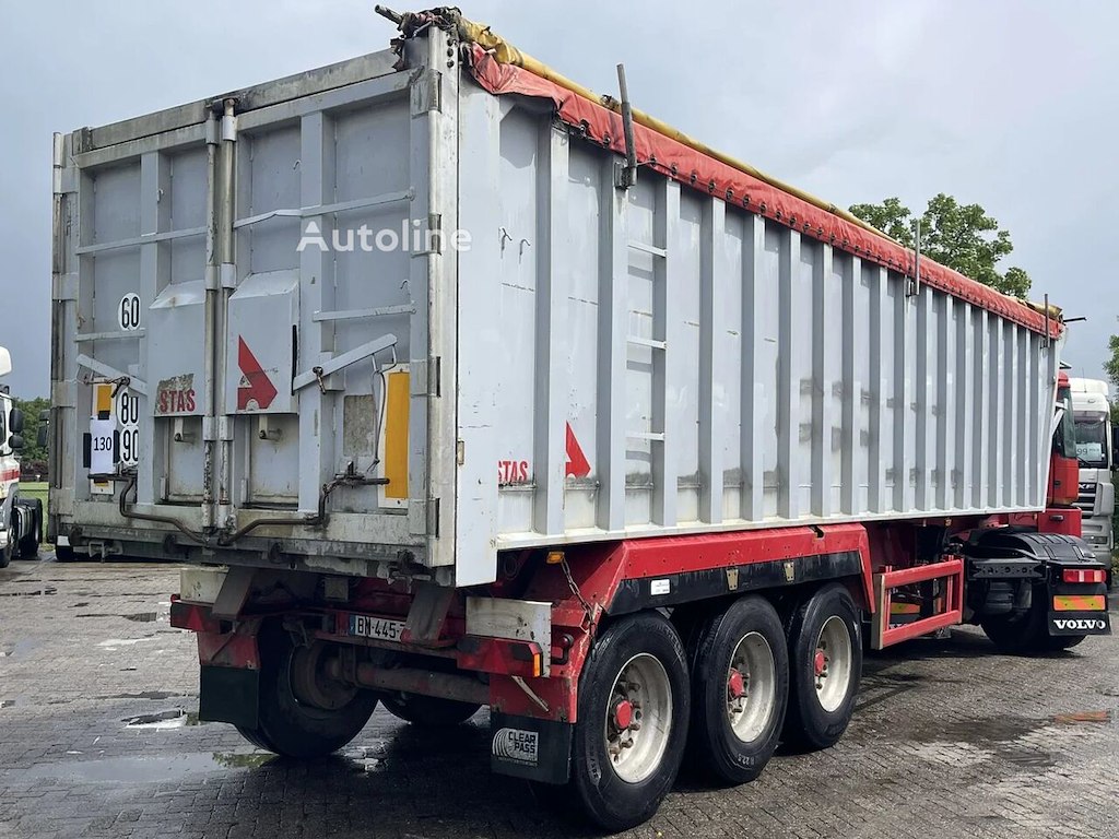 Stas Volume 40m3, 3 axels spring, Alu poluprikolica kipera