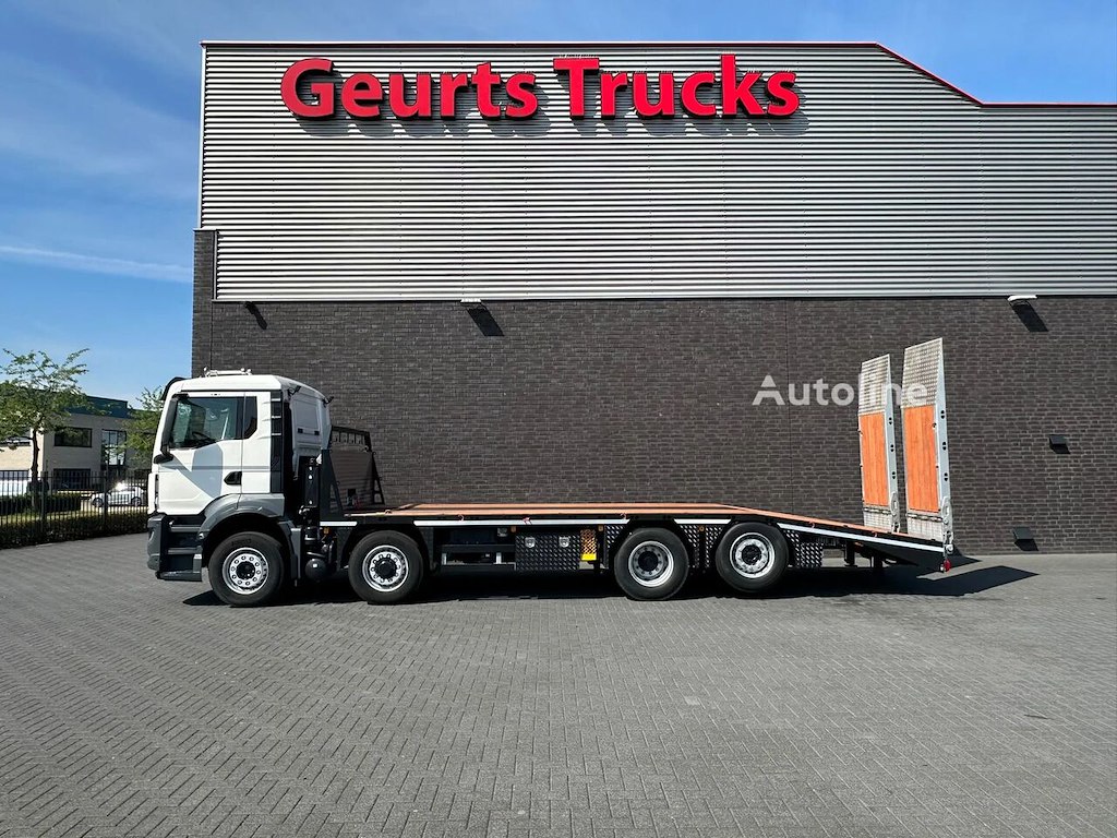 MAN TGS 35.520 8X2 OPRIJWAGEN/MACHINE TRANSPORTER/PLATEAU/ autotransporter