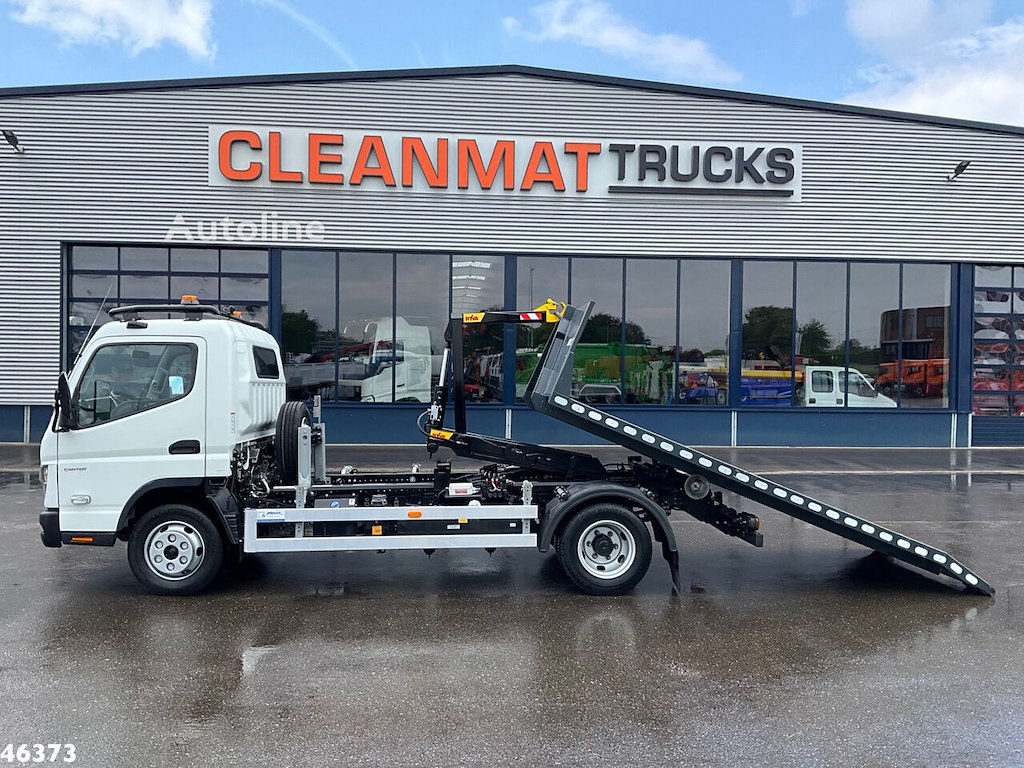 Mitsubishi Fuso FUSO Canter Euro 6 Hyvalift 5 Ton haakarmsysteem + Flatbedcontai šlep auto