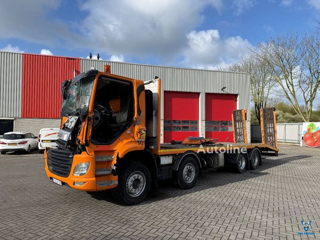 DAF CF460 / 8X2 / HYDRAULICS / WINCH / 353308 KM / PLATEAU / AUTOMAT šlep auto nakon udesa