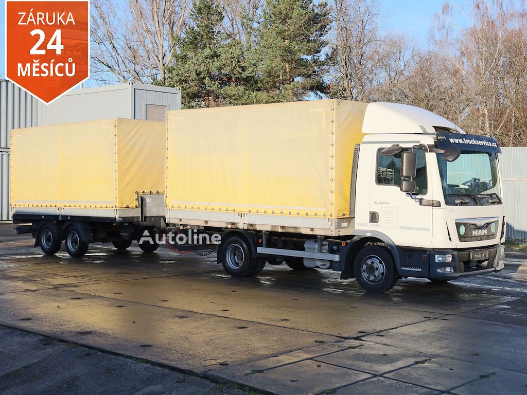 MAN TGL 8.250, EURO 6, ADR, 10 PALET+PŘÍVĚS BGH065V 6,5 TUN, 10 PALE kamion s ceradom + prikolica sa ceradom