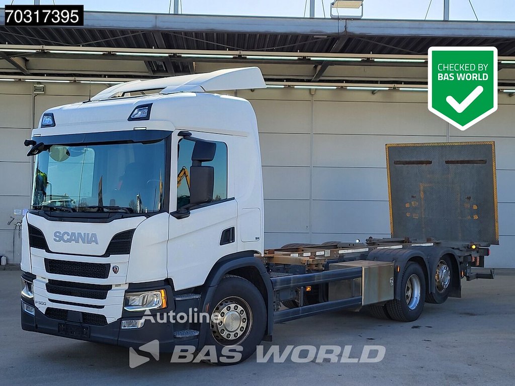 Scania P500 P 6X2 Full Air Zepro 2500kg Ladebordwand Lift-Lenk Asche Re vozilo za prevoz kontejnera