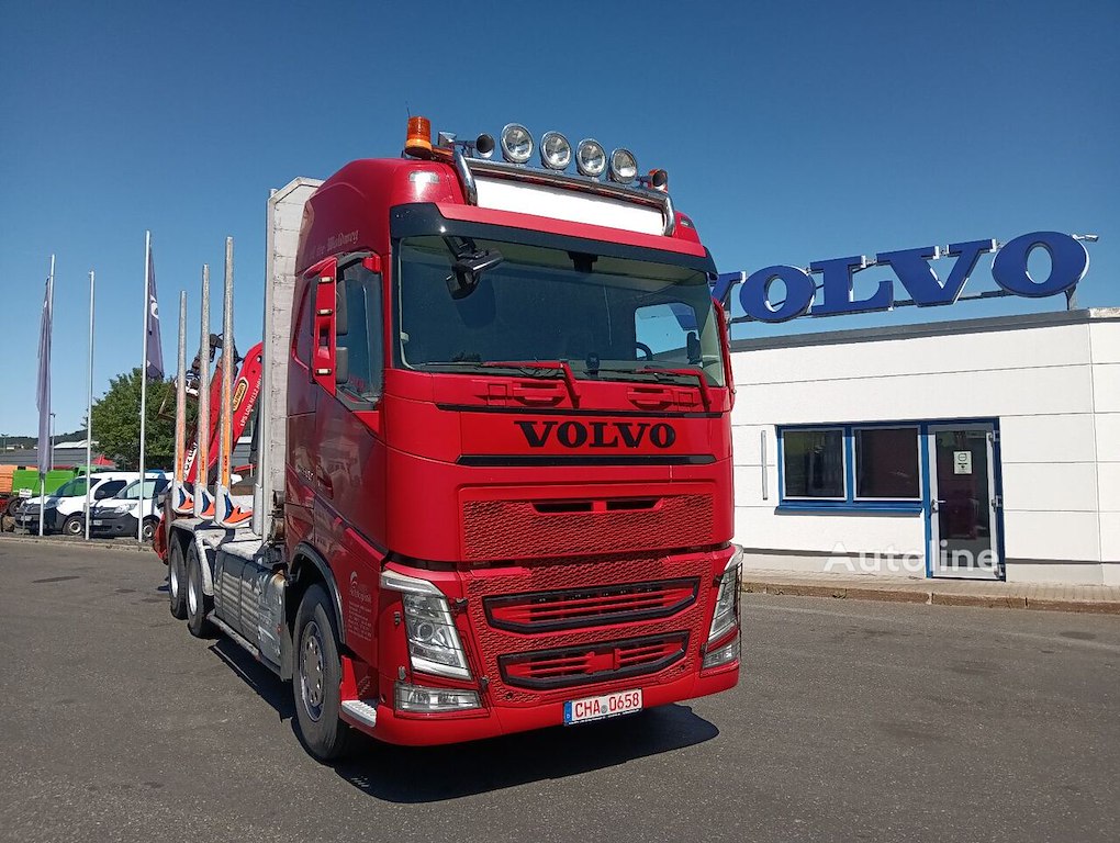 Volvo FH500 kamion za prevoz drva + šumarska prikolica