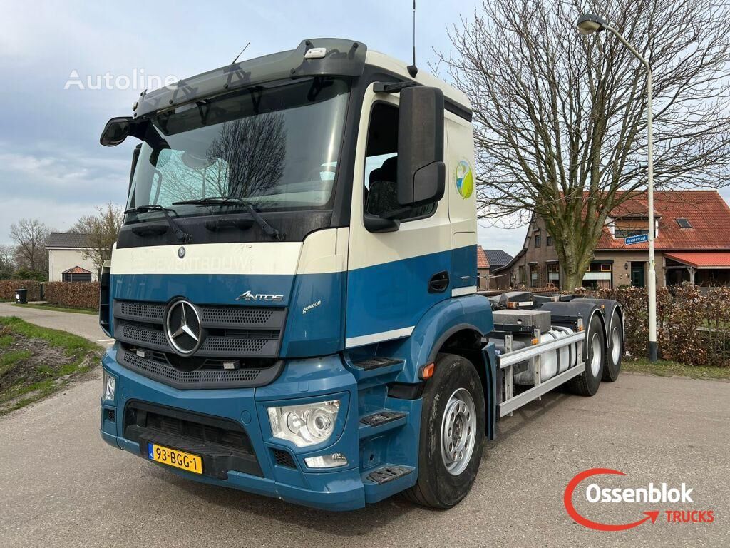 Mercedes-Benz ANTOS 2840 6x4 Euro 6 met Translift 24t kettingsysteem, 273641 k kamion sa kukom za podizanje tereta