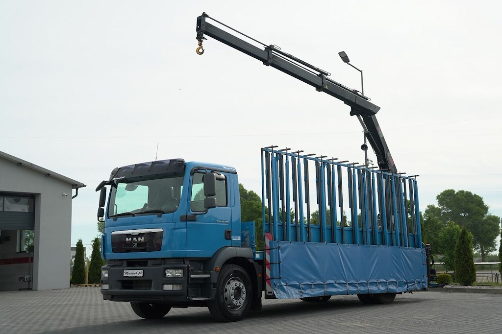 MAN TGM 18.290 / 4X2 / DO PRZEWOZU SZKŁA / HDS HIAB 122 E-2 / PLATFO vozilo za prevoz stakla