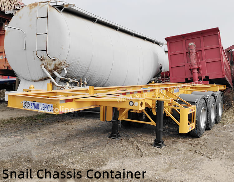 Nova Snail Snail Chassis Container Skeleton Trailer for Sale in Jamaica poluprikolica za prevoz kontejnera