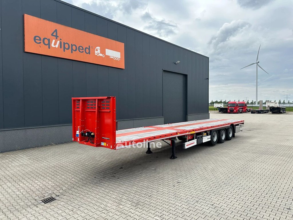KAESSBOHRER new and unused Heavy-Duty flatbed / 690cm extendable poluprikolica platforma