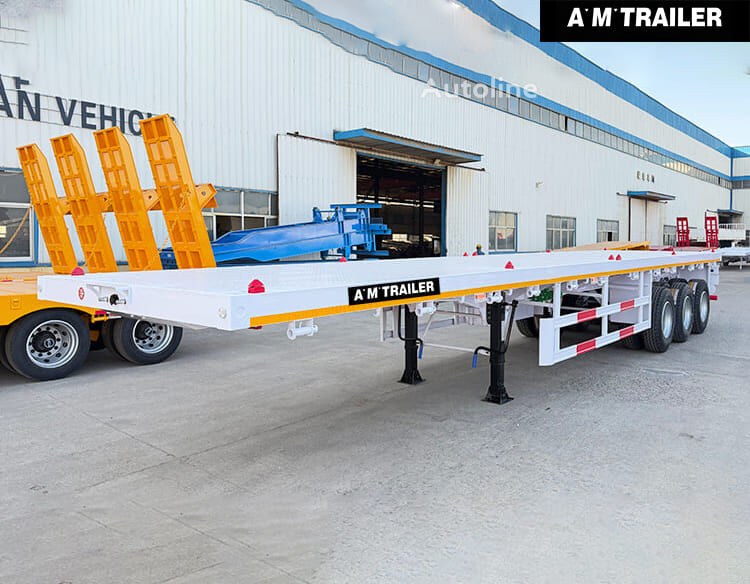 Nova A M Trailer-3 Axle Flatbed trailer for Sale in Tanzania poluprikolica platforma