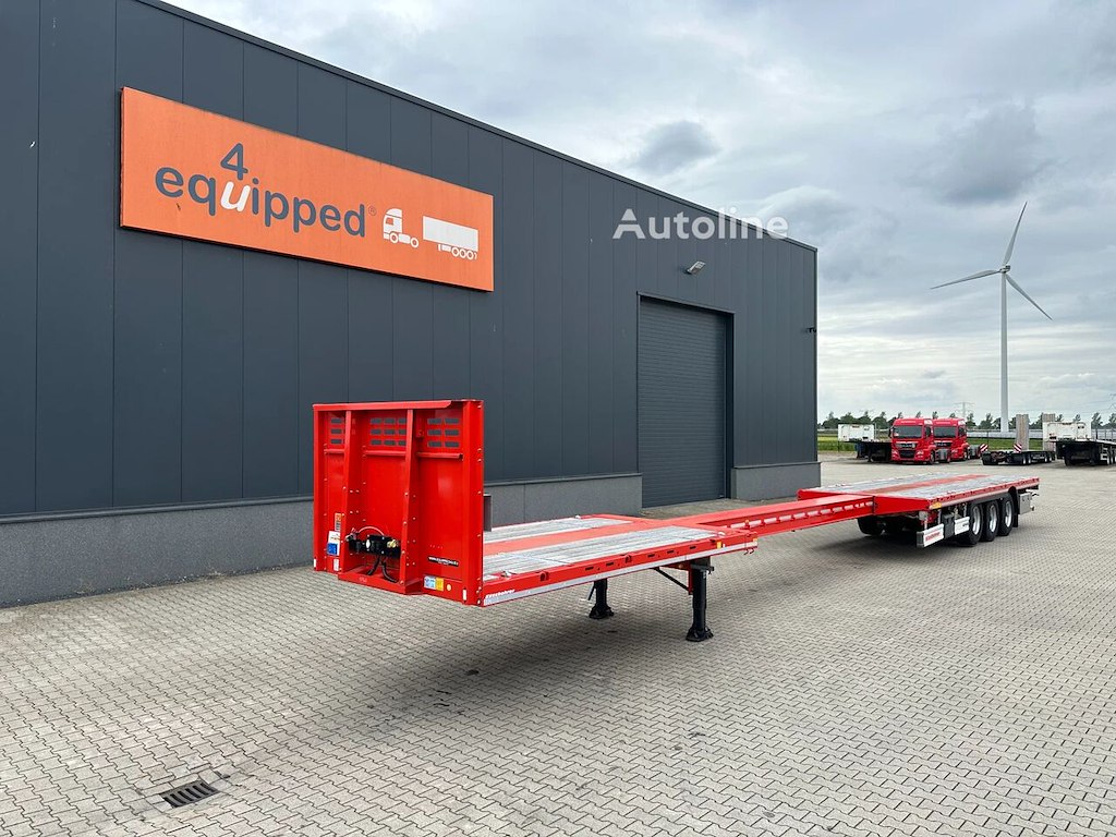 KAESSBOHRER new and unused Heavy-Duty flatbed / 690cm extendable poluprikolica platforma