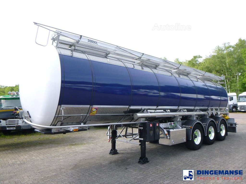 Burg Chemical tank inox L4BH 30 m3 / 1 comp cisterna za prevoz hemikalija