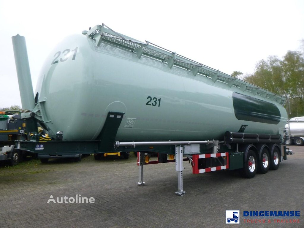 Feldbinder Powder tank alu 60 m3 (tipping) cisterna silos