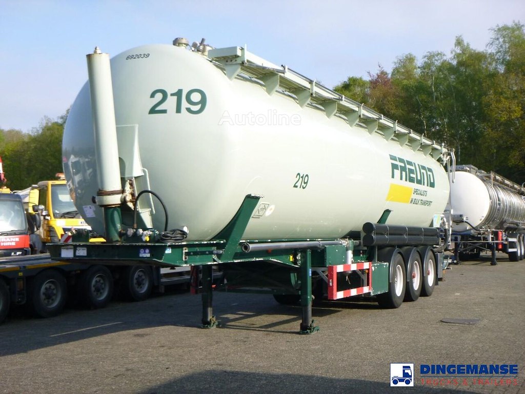Feldbinder Powder tank alu 60 m3 (tipping) poluprikolica autocisterna