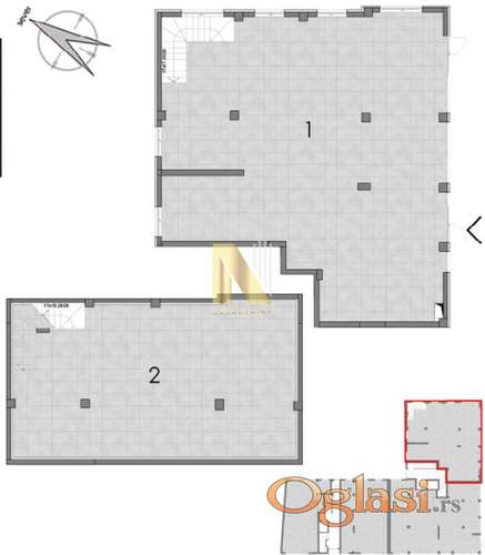 Lokal u novogradnji Pr+Su ukupne površine 260m2