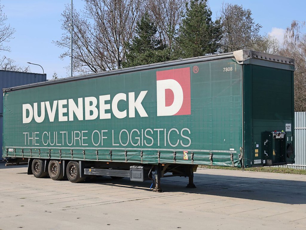 Schmitz Cargobull SCS 24/L, LOW DECK, TŘÍSTRANNÁ SHRNOVACÍ PLACHTA, PŘÍZDVIH STŘEC poluprikolica s ceradom
