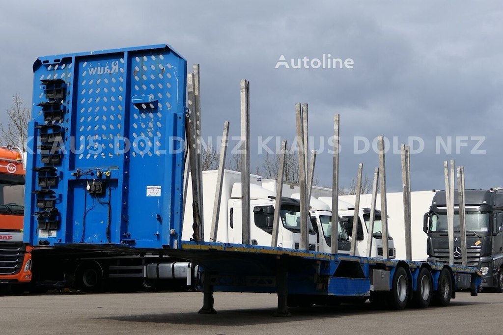 Andere Rauw SA 393 Holz Logging semi-trailer poluprikolica za prevoz drva