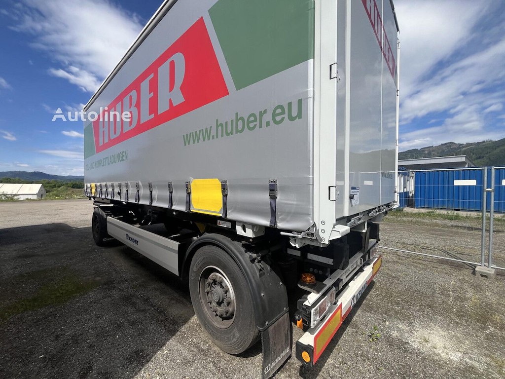 Krone AZW 18 eL3B9 mit neuer KORNE CURTAIN Box prikolica sa kliznom ceradom