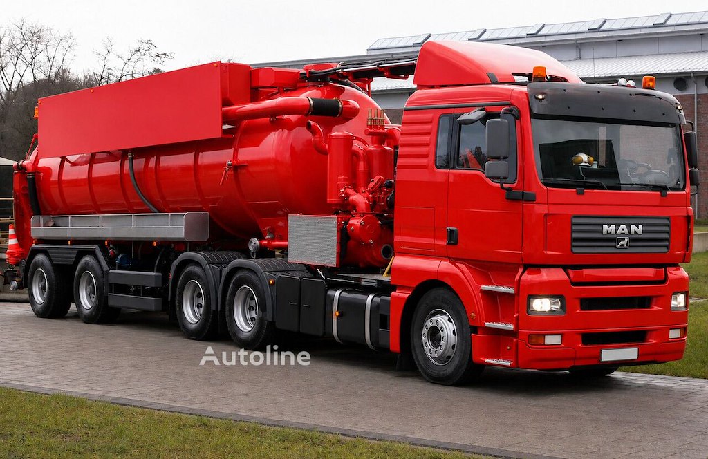 MAN 2-Achs Hellmers 26m3 Saugsattel + MAN TGA 26.430 autofekalac