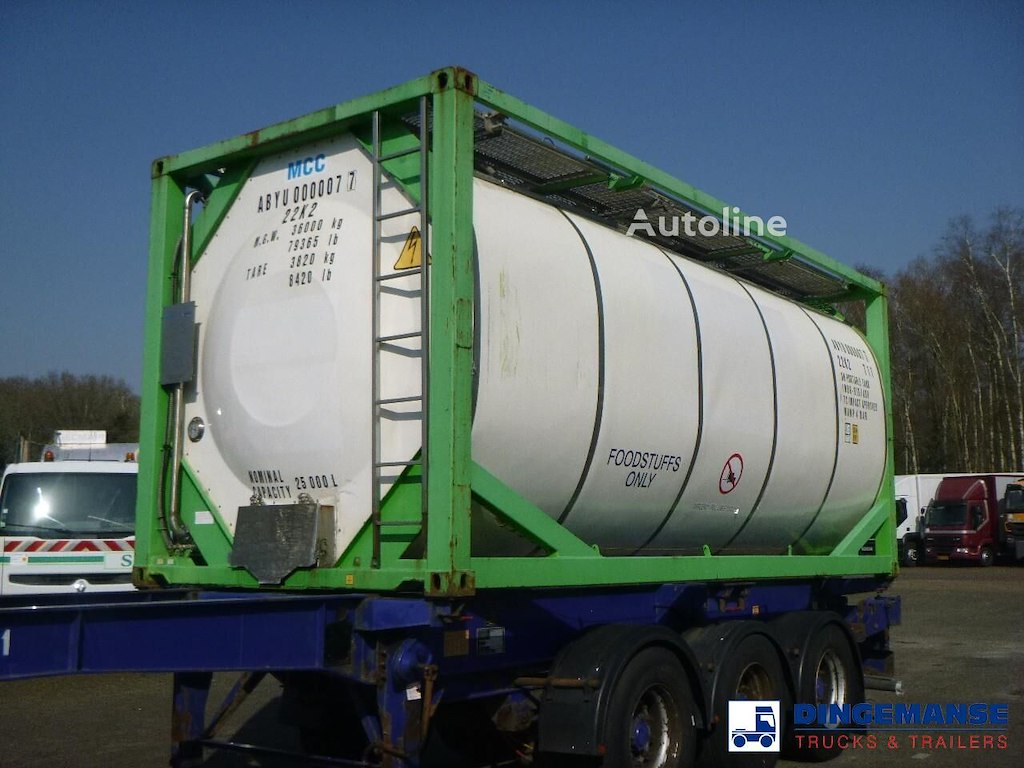Danteco Food tank container inox 20 ft / 25 m3 / 1 comp rezervoar-kontejner 20 stopa